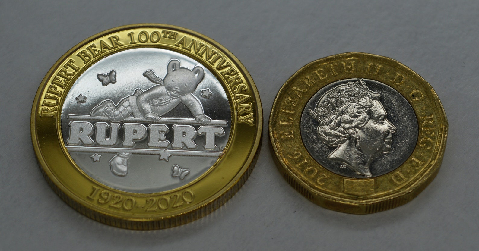 RUPERT BEAR 100th Birthday Anniversary 'dual Metal' Silver & 24ct Gold ...