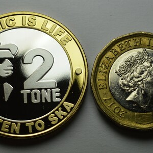 SKA Music 2TONE 'dual Metal' Silver and 24ct Gold Commemorative Coin in ...