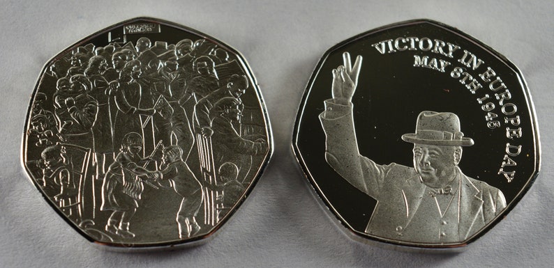 Extremely Rare Winston Churchill VE Day Commemorative Coin for - Etsy ...