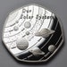 OUR SOLAR SYSTEM .999 Silver Commemorative. Planets/stars/sun/moon ...