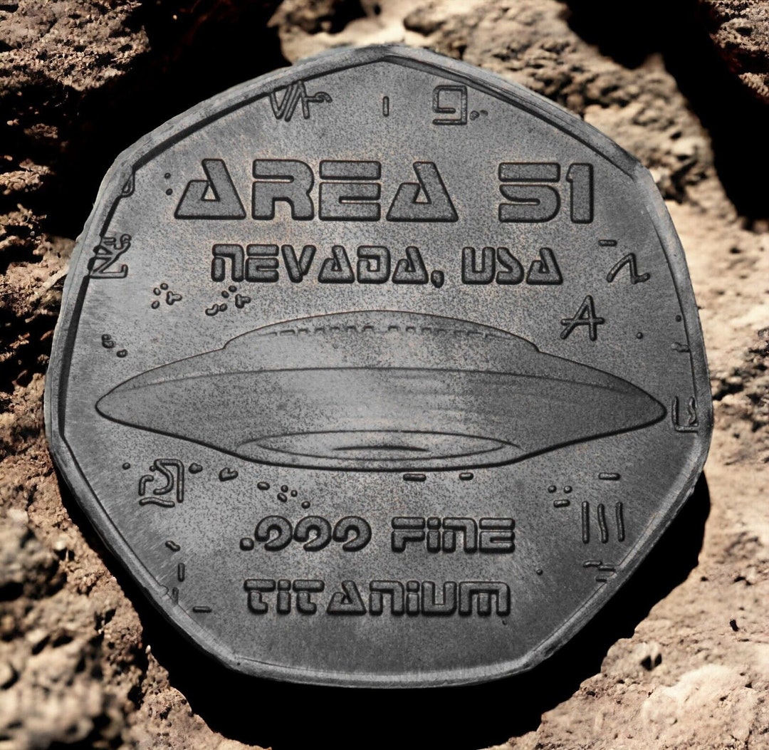 Extremely Rare .999 TITANIUM Alien Coin/artefact. Area 51. Ufo ...