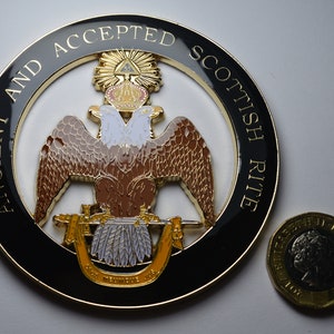 Large Enamelled MASONIC Car Emblem/decoration/badge/decal. SCOTTISH ...