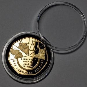 Marcus Aurelius Stoic/stoicism 24ct Gold Commemorative Coin. Capsule ...