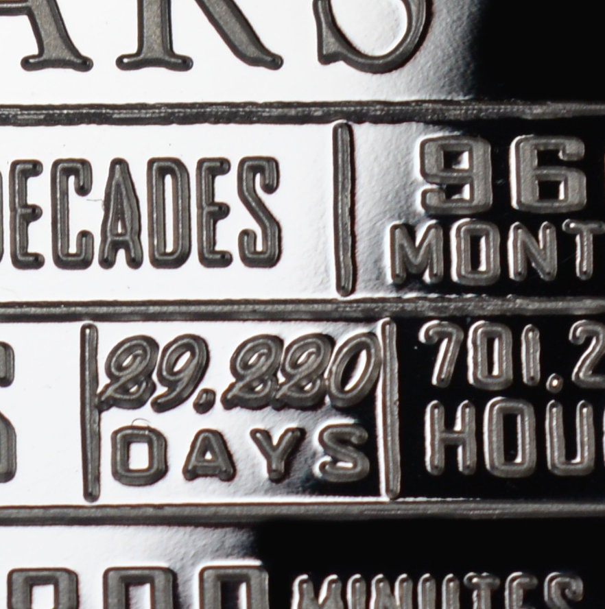 80th Birthday Silver Commemorative in Capsule. Gift/present - Etsy UK