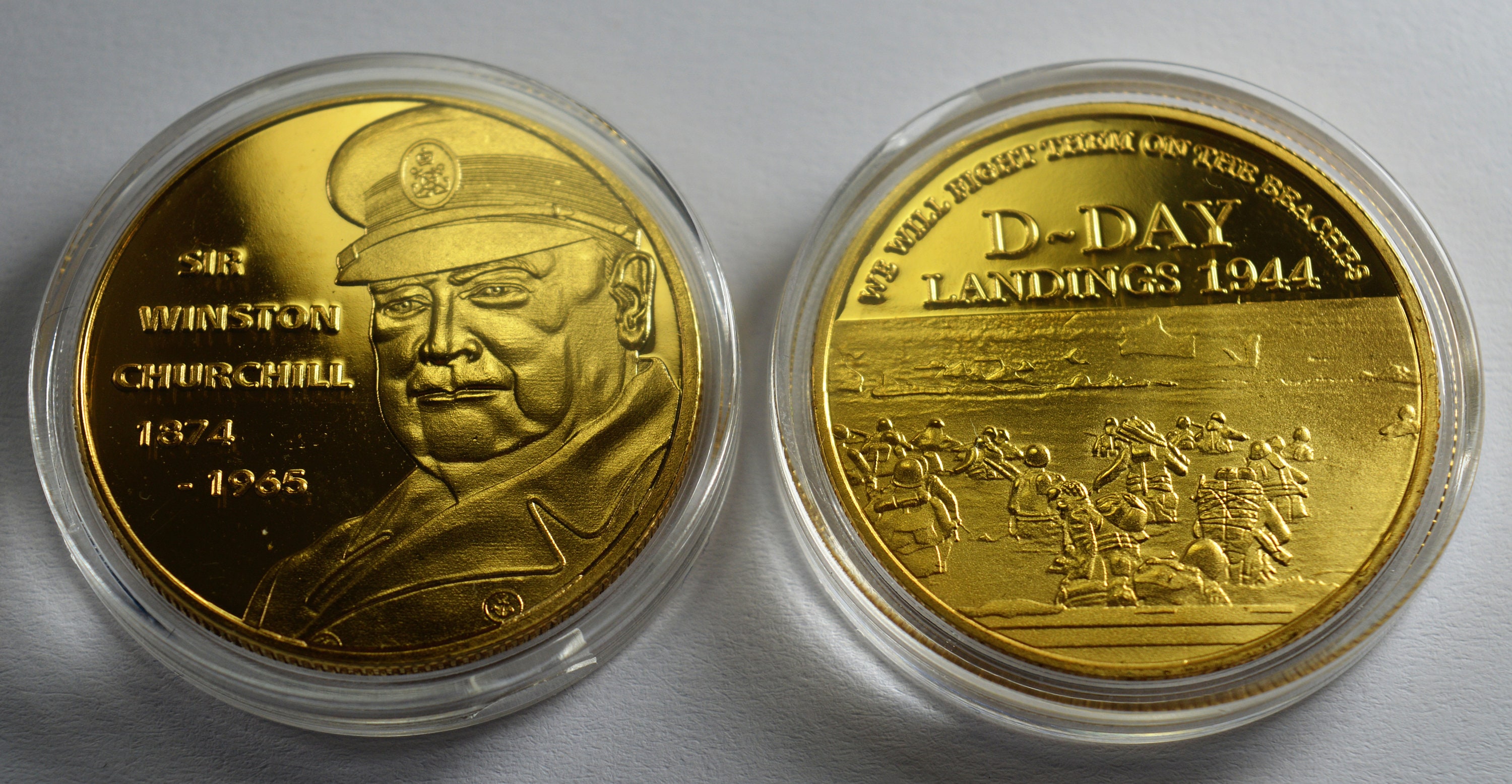 24ct Gold D-day Landings Commemorative Coin in Capsule. - Etsy