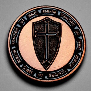 Masonic Knights Templar Antique Copper Commemorative Coin in Gift ...