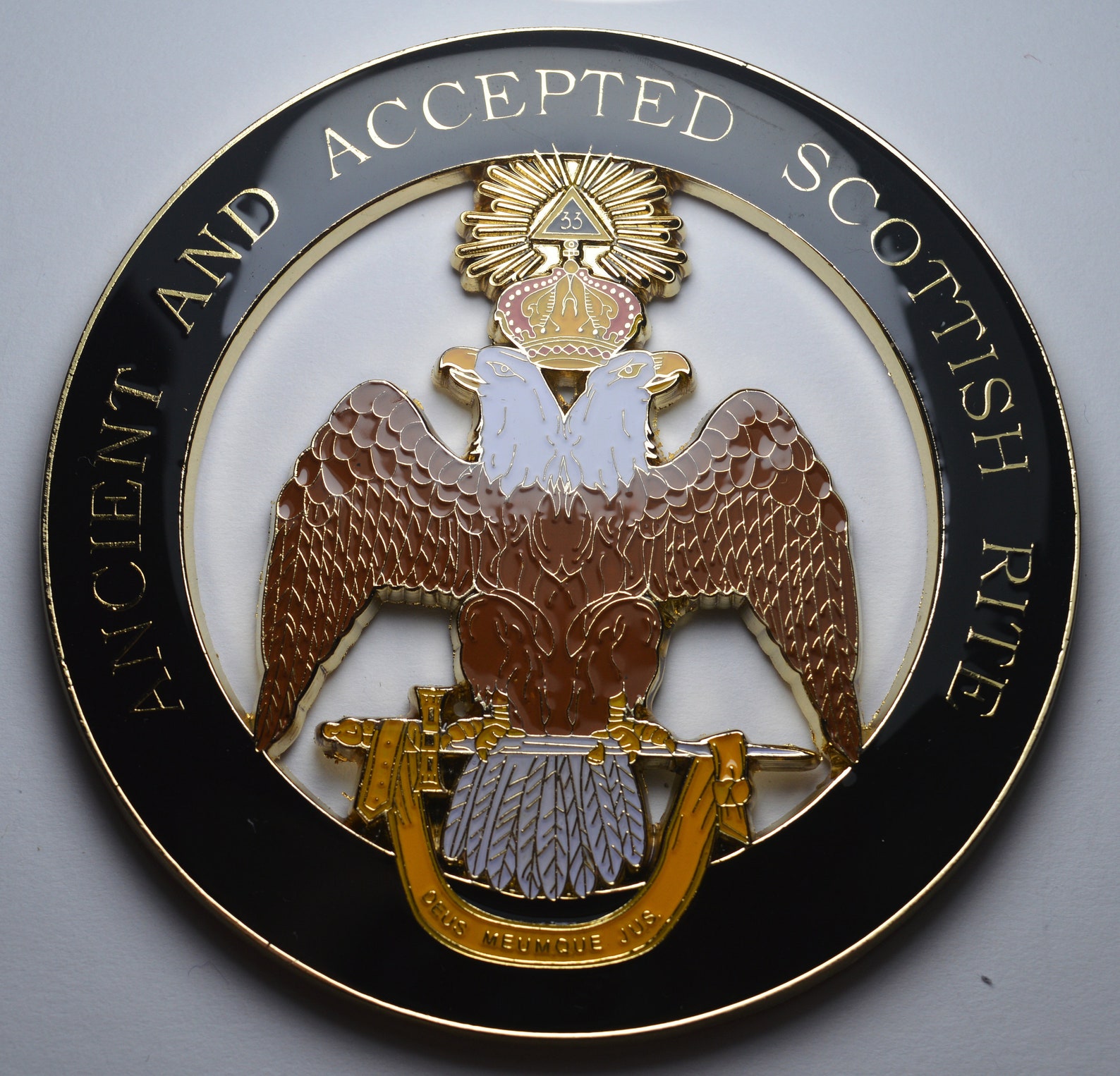 Large Enamelled MASONIC Car Emblem/decoration/badge/decal. - Etsy