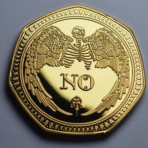 Supernatural/occult 24ct Gold Decider Coin Yes/no Chance/prediction ...