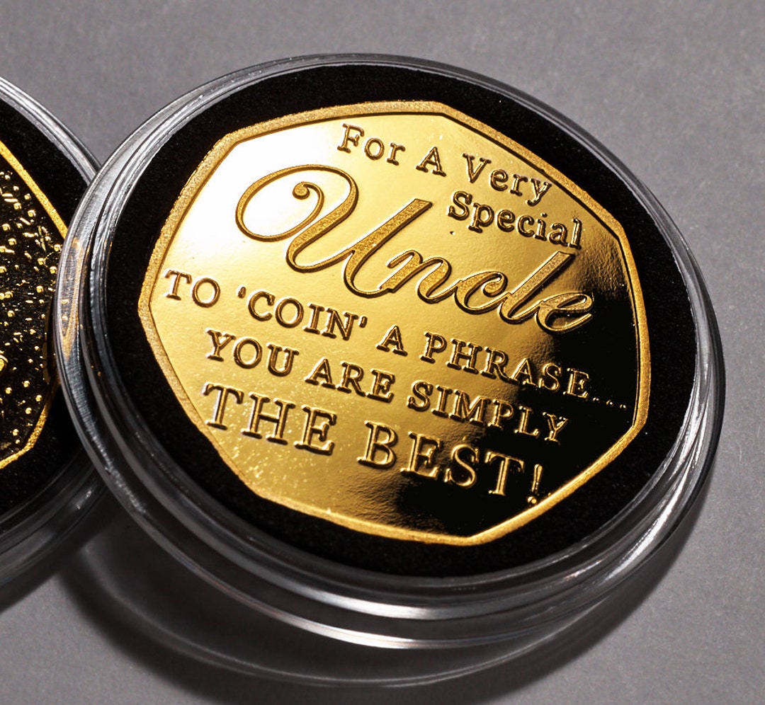 For a Very Special UNCLE 24ct Gold Birthday Commemorative in Capsule ...