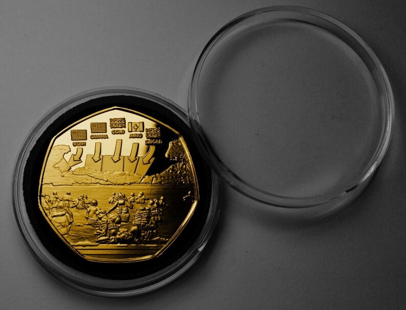 Trio of D-DAY LANDINGS 80th Anniversary Commemorative Coins. 1944-2024 ...