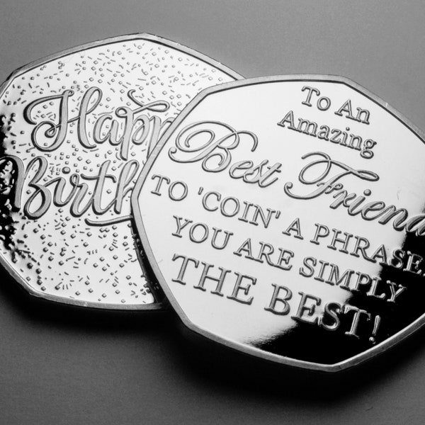 Happy Birthday Silver Coins - Etsy