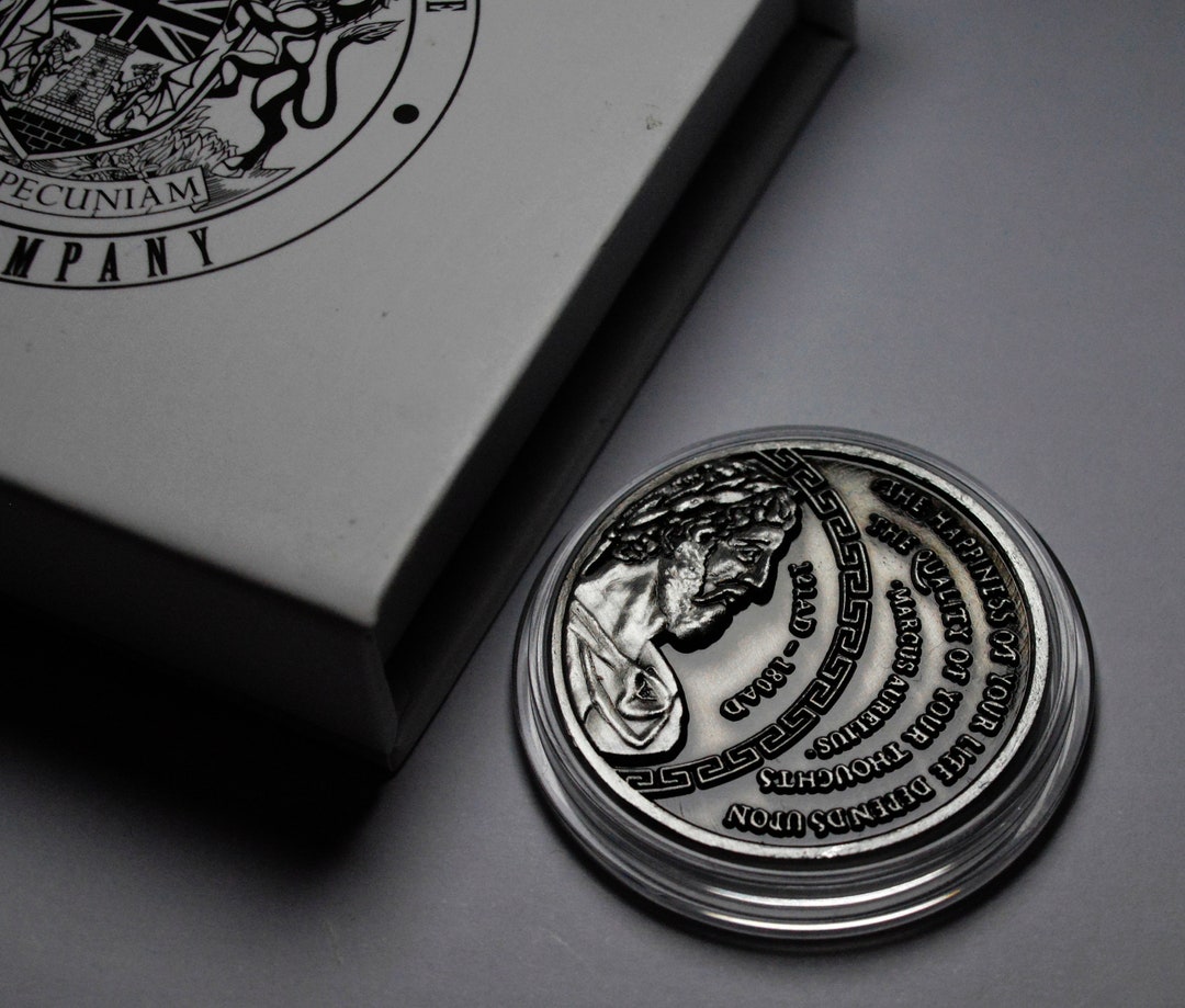 Marcus Aurelius Stoic/stoicism Commemorative Coin in Presentation Box ...