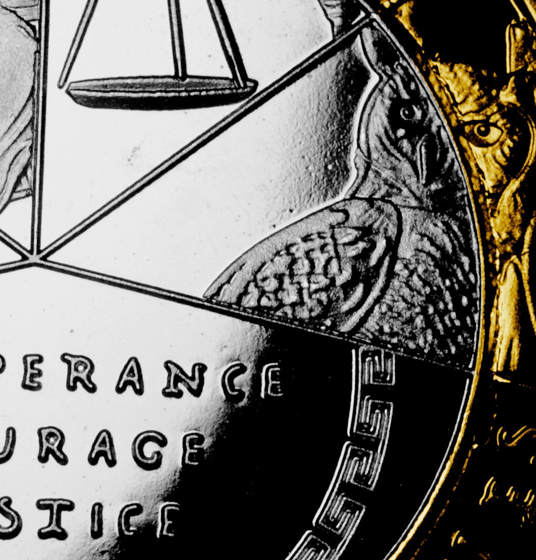 Marcus Aurelius Stoic/stoicism Dual Metal Silver & 24ct Gold ...