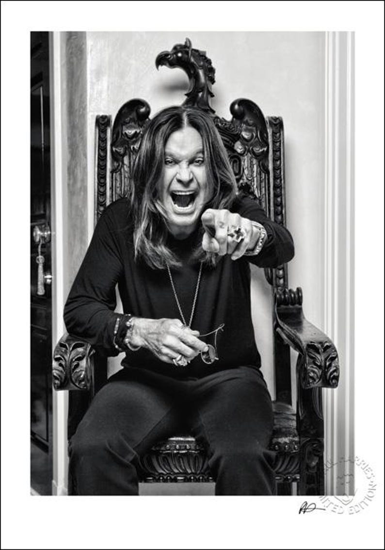 Ozzy Osbourne Limited Edition Print - Etsy