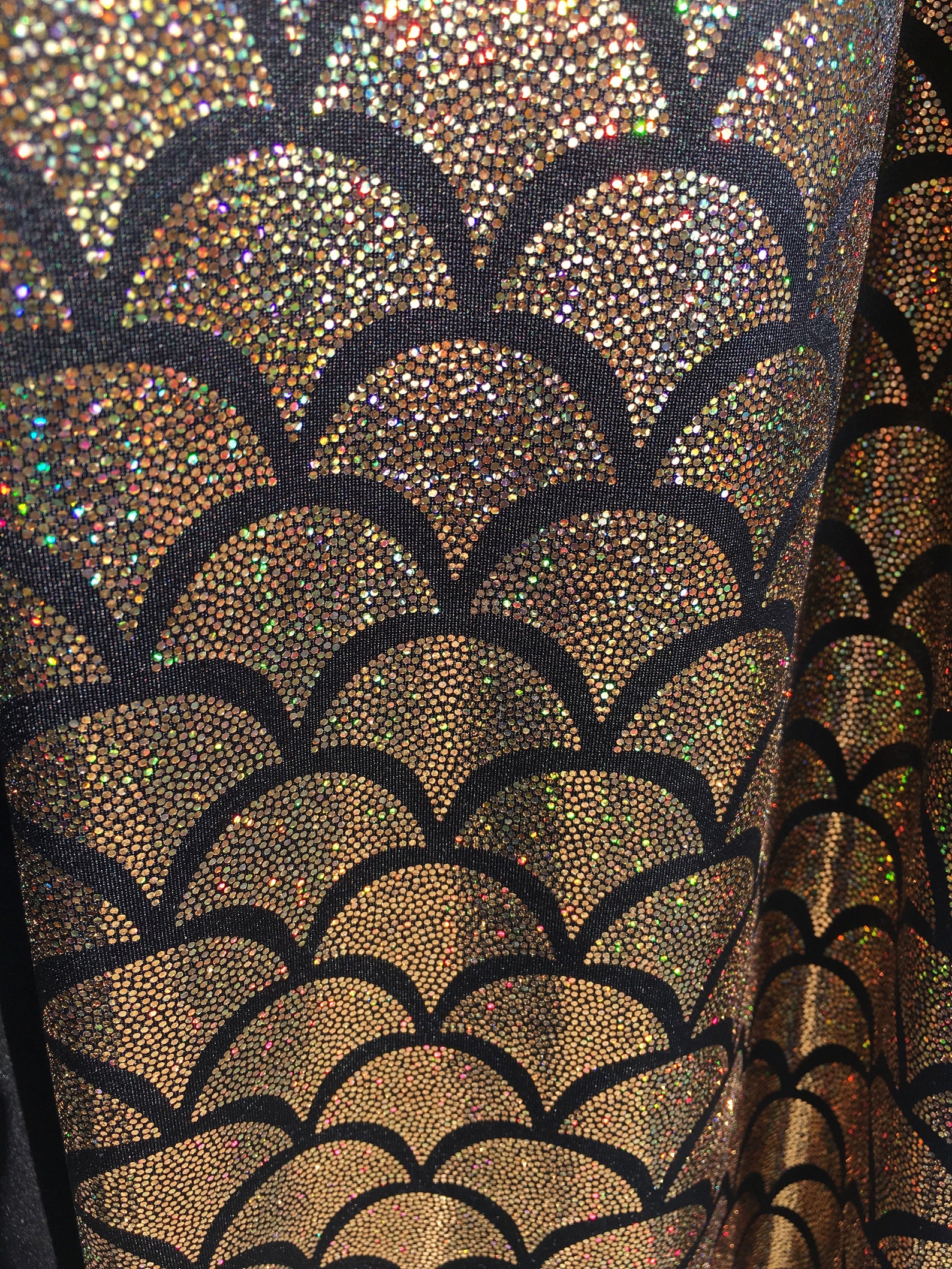 New Black With Gold Jumbo Fish Scales 1 Inch Each Scale - Etsy