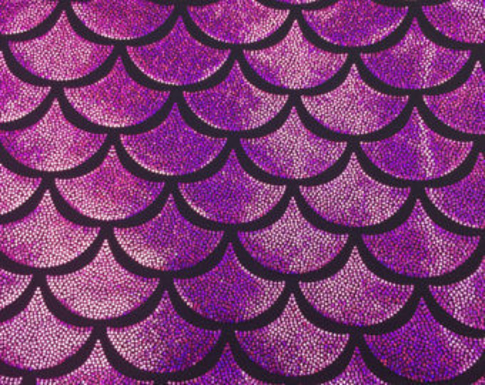 New Black With Fuchsia Jumbo Fish Scales 1 Inch Each - Etsy
