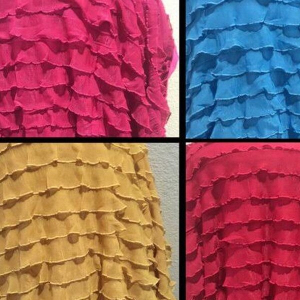 Ruffle Fabric Skirt - Etsy