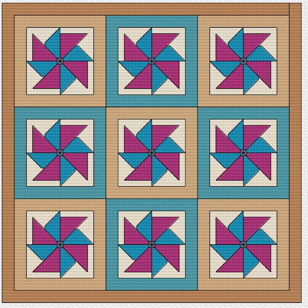 Pinwheel Quilt Pattern - Etsy