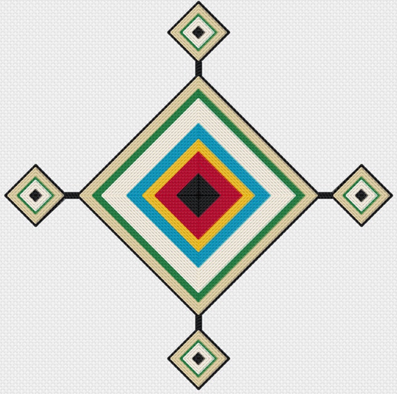 Cross Stitch Pattern God's Eye - Etsy