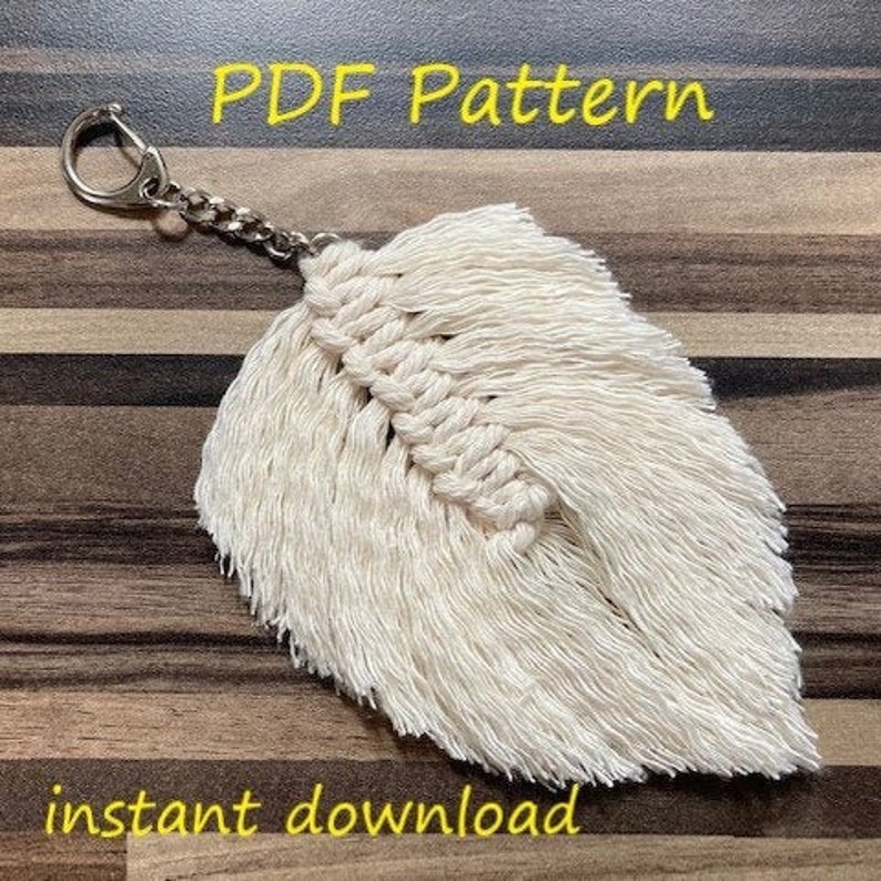 PDF Download Macrame Feather Tutorial for Beginners - Etsy Ireland