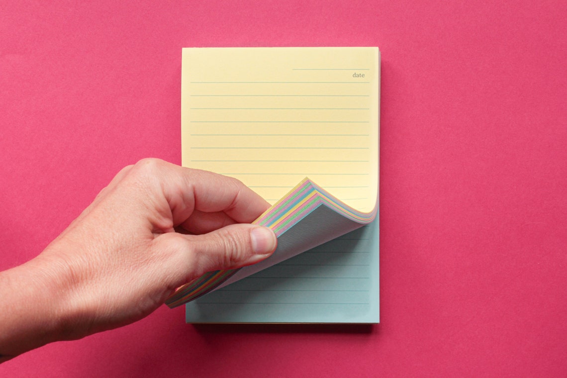 Colorful notepad Lined notepad gridded notepad dotted | Etsy