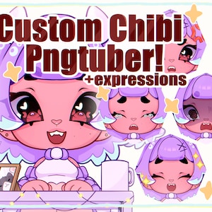 Custom Png-tuber + 4 Expressions - Etsy