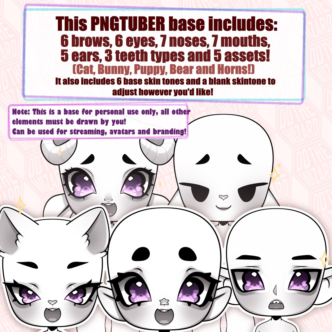 DIY Pngtuber Chibi Base(psd File) - Etsy UK