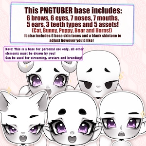 DIY Pngtuber Chibi Base(psd File) - Etsy