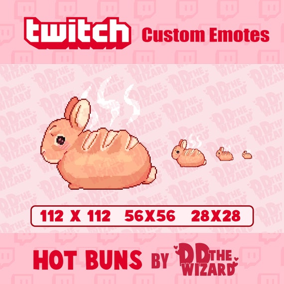Twitch Emote Hot Buns | Etsy