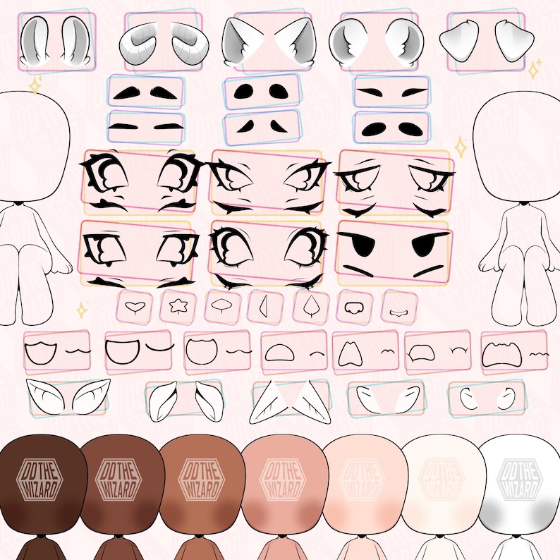DIY Pngtuber Chibi Base(psd File) - Etsy