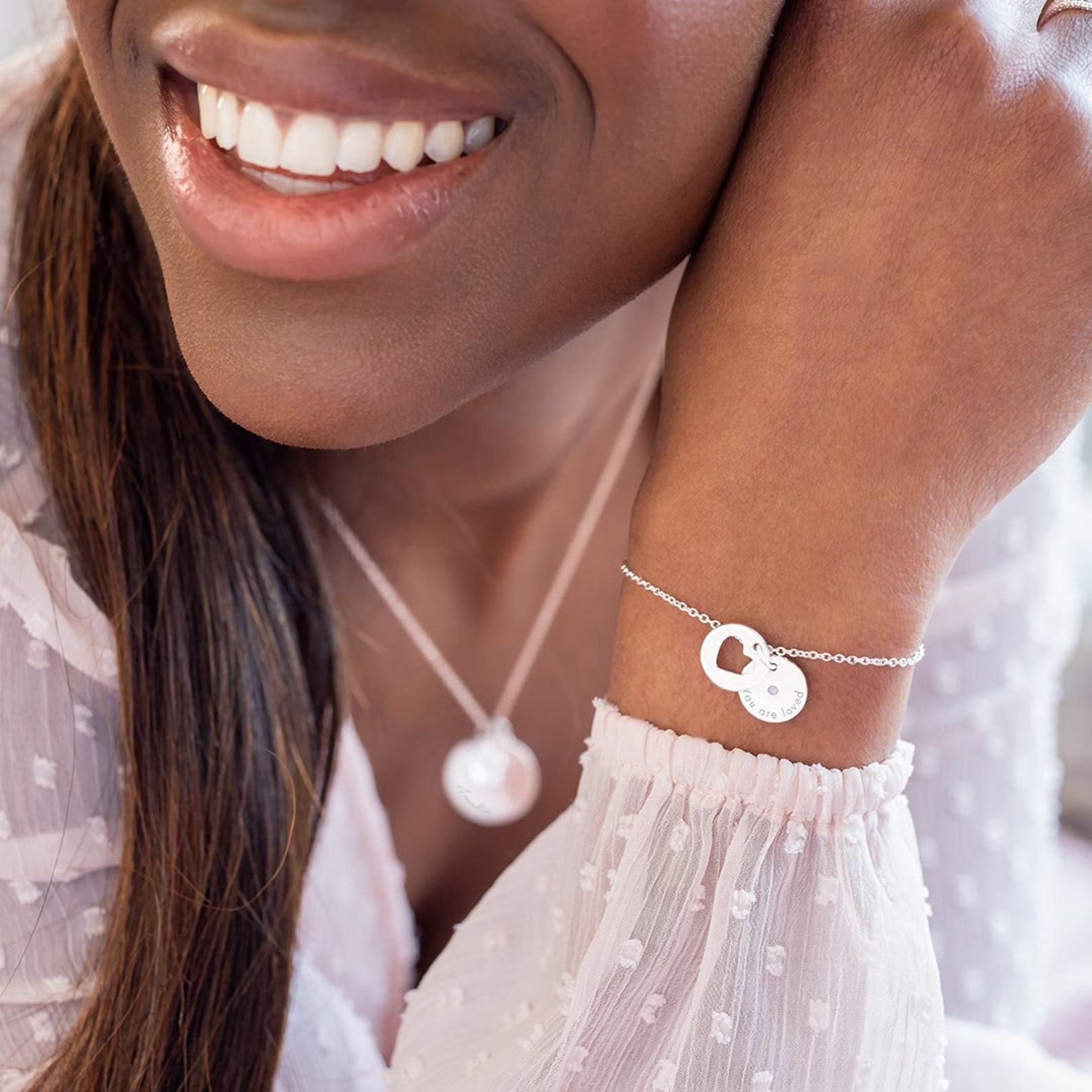 Personalised Secret Message Heart Birthstone Bracelet - Etsy