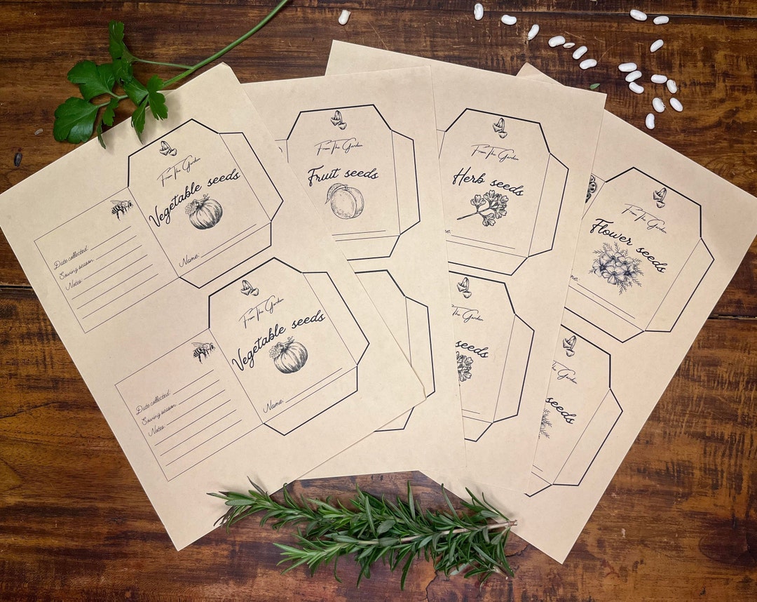 DIGITAL File - Seed Packets - INSTANT Download Value Pack DIY ...