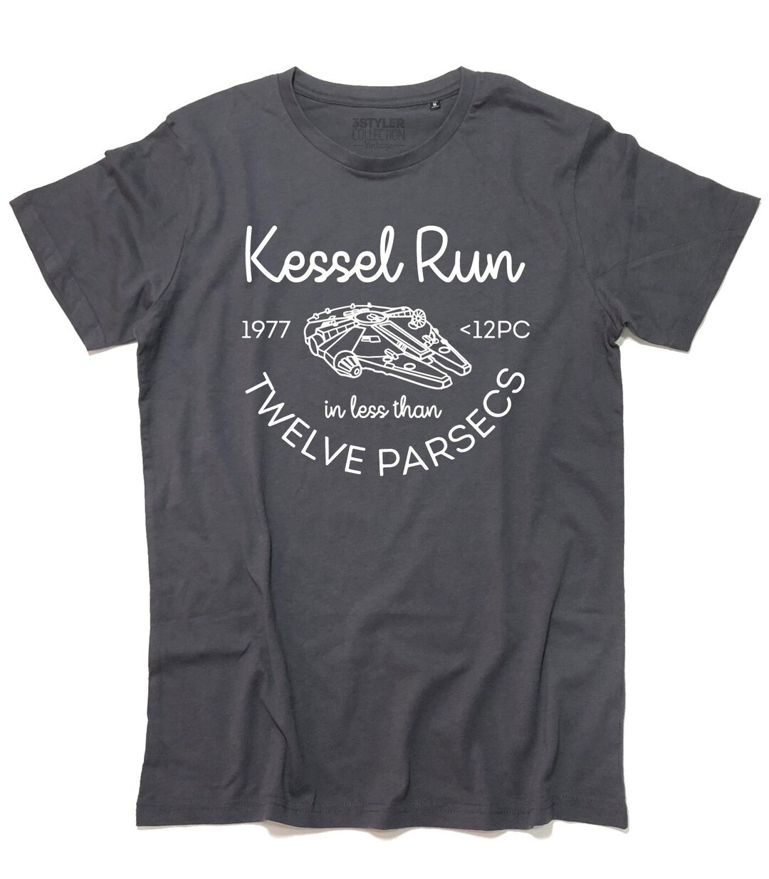 Men's T-shirt Kessel Run Twelve Parsecs Han Solo Chewbacca - Etsy