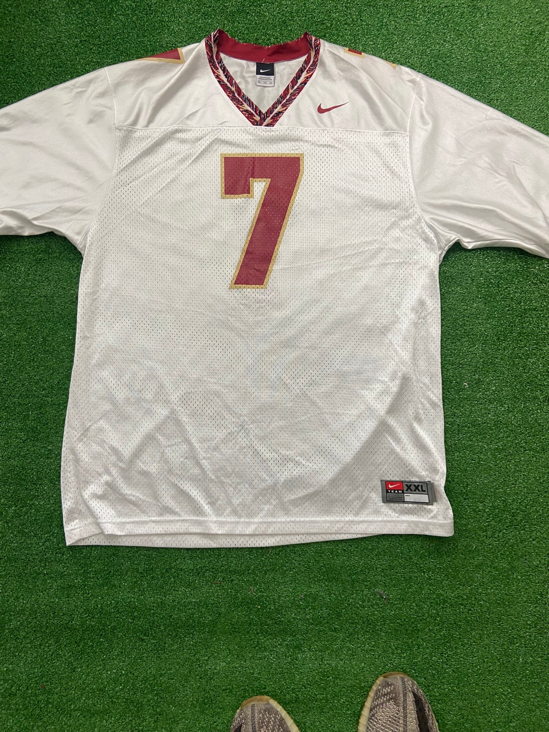 Vintage Nike Mens XXL White Florida State Seminoles Throwback - Etsy