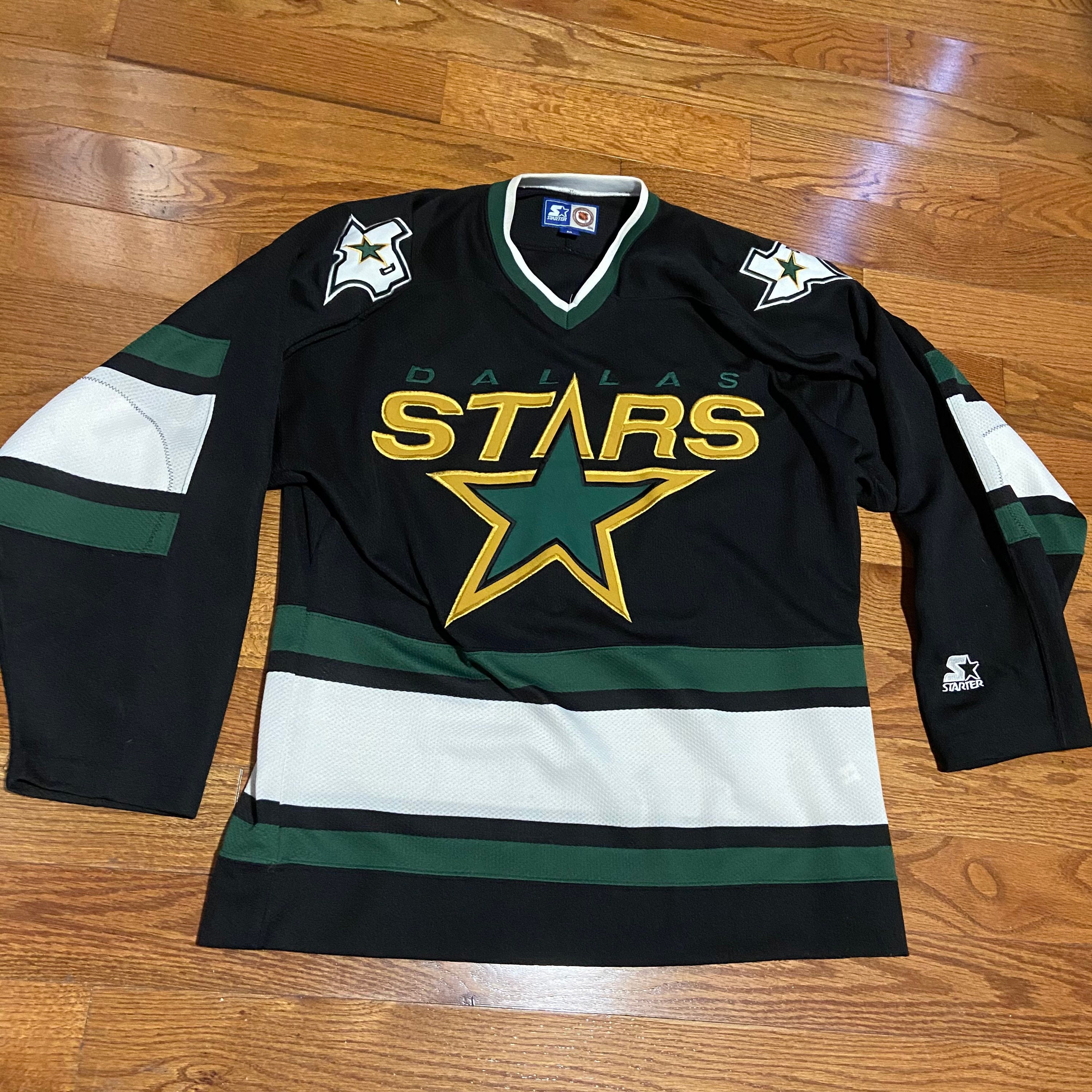 Vintage Starter Mens Medium Black Dallas Stars Throwback | Etsy