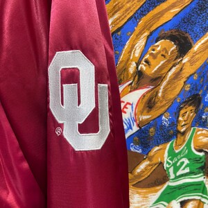 Oklahoma Sooners Satin Starter Jacket - Etsy