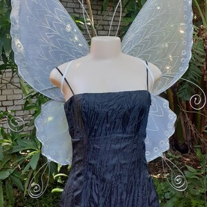 Silver Moon Fairy Wings: Adult Cosplay Costume, Large Butterfly Style ...