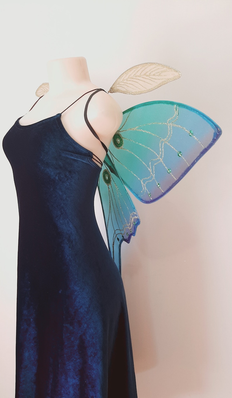 Luna Moon Moth Inspired Fairy Wings With Antennae: Adult Fairy Costume ...