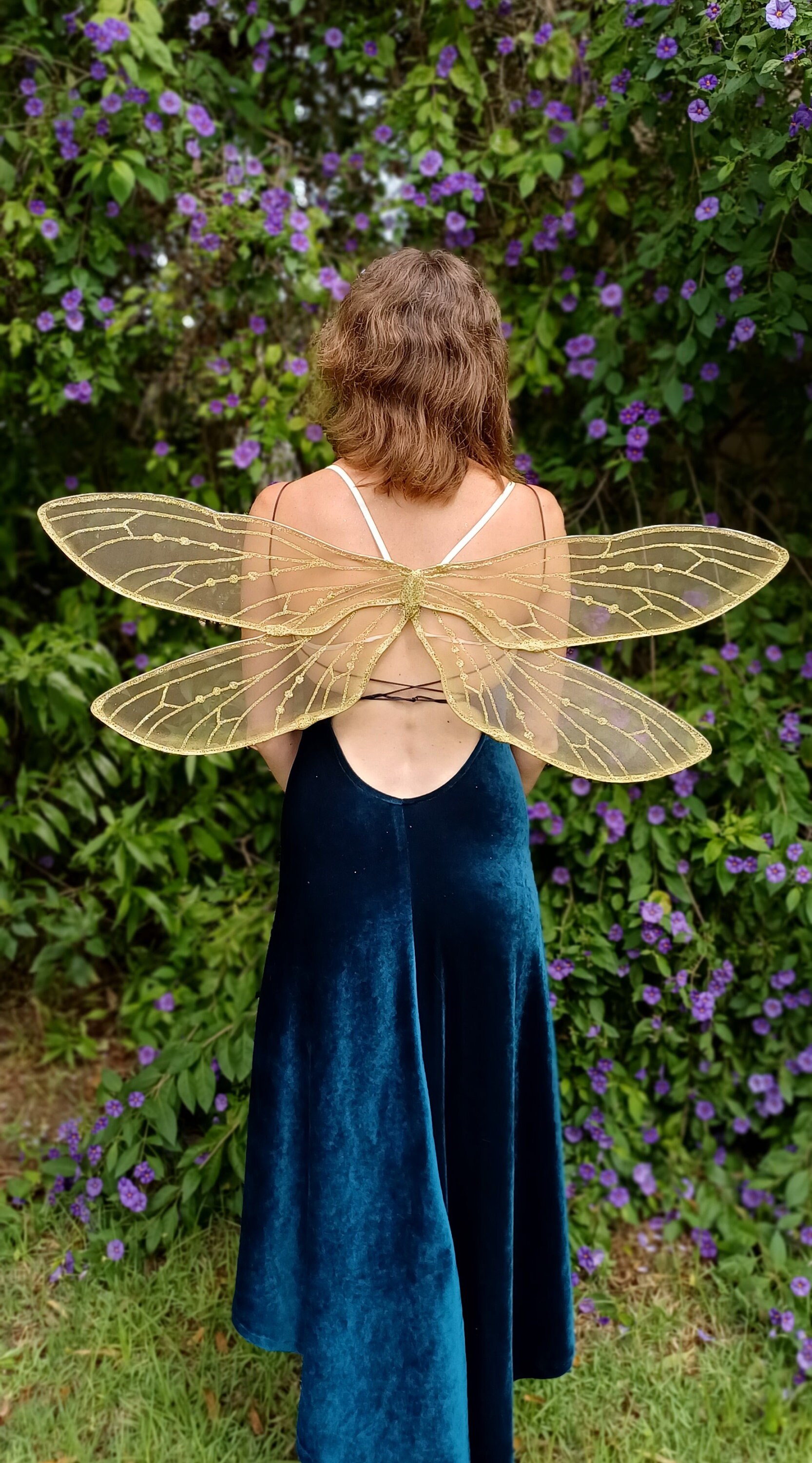 Golden Dragonfly Wings: Adults or Children| Fairy Costume | Damselfly ...