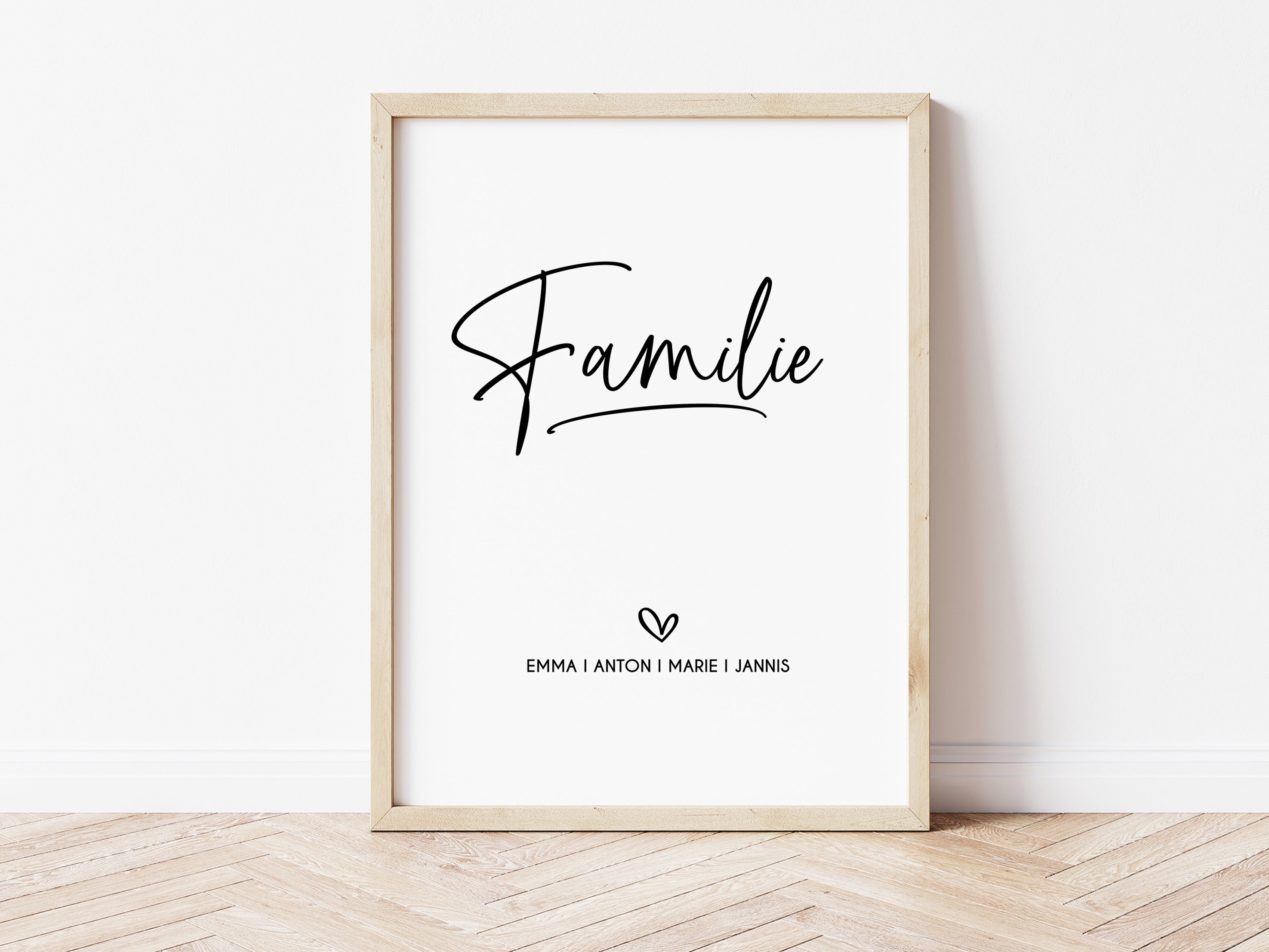 Familien Poster Familie Poster Personalisiert Mit Namen - Etsy