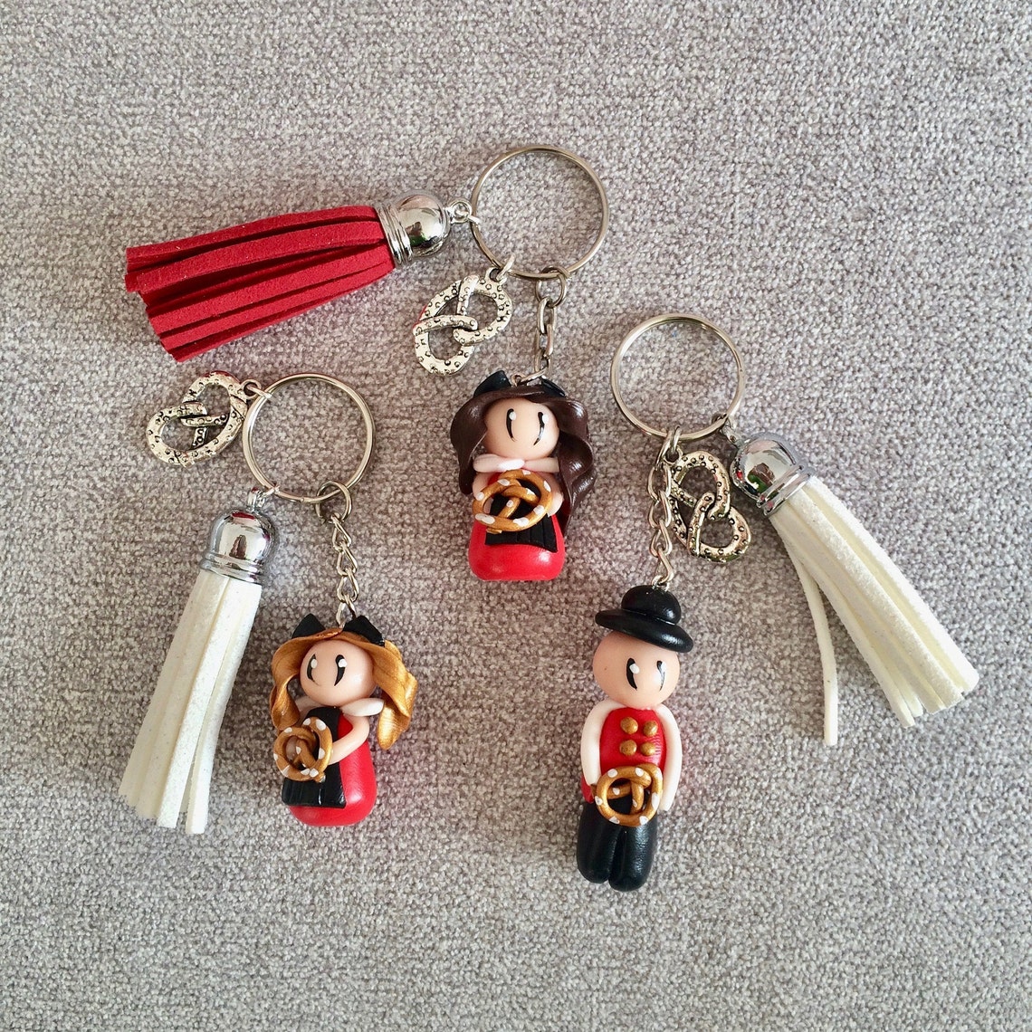 Alsacian Keychain Polymer Clay Keychain Fimo Keychain Alsacian Gift ...
