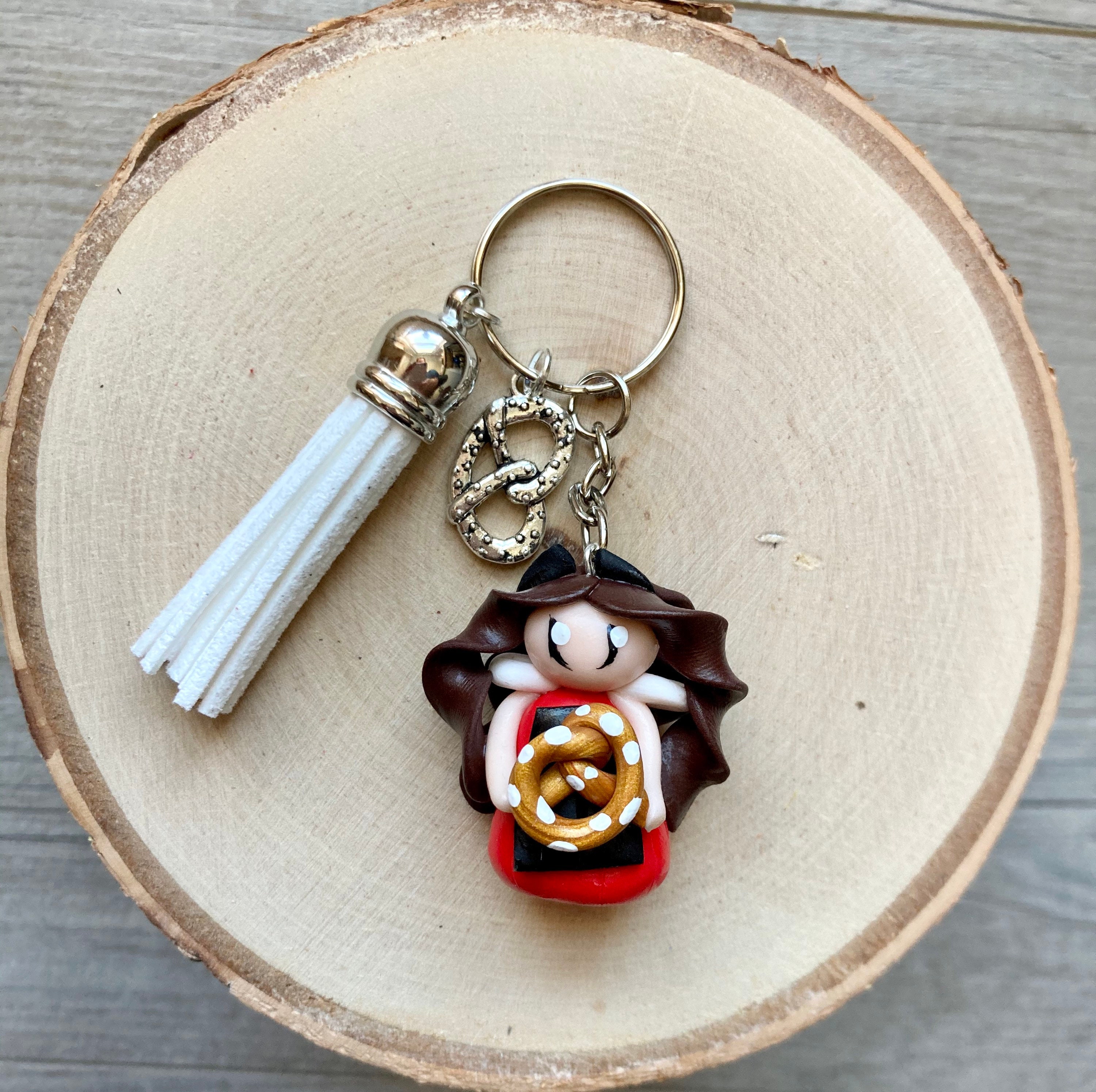 Alsacian Keychain Polymer Clay Keychain Fimo Keychain Alsacian Gift ...