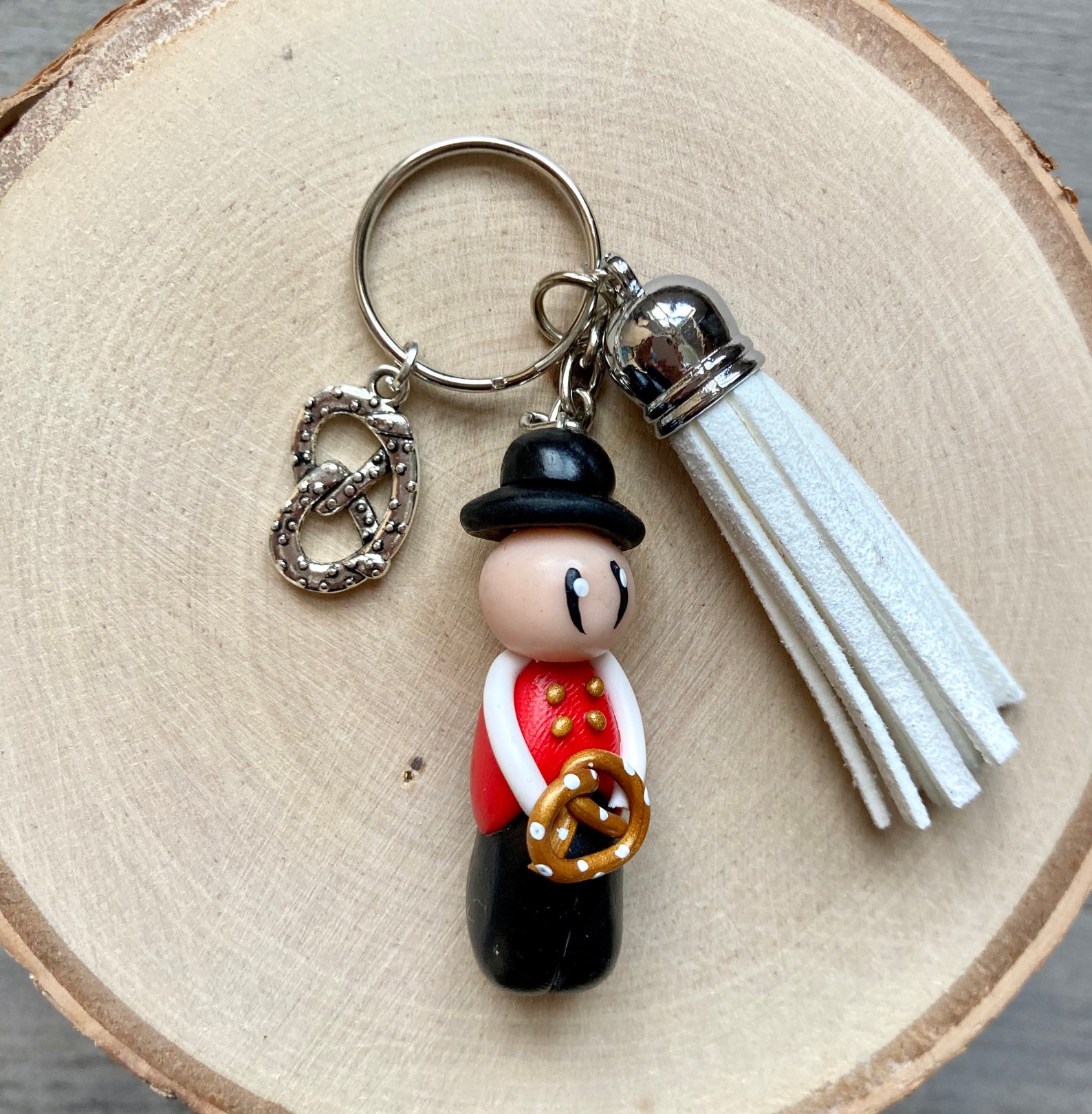 Alsacian Keychain Polymer Clay Keychain Fimo Keychain Alsacian Gift ...