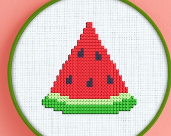 Watermelon Cross Stitch Pattern PDF Instant Download - Etsy