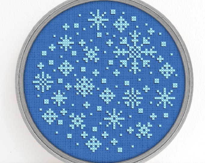Winter Snowflake IV - Christmas Snow - Cross Stitch Pattern - Etsy Canada
