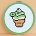 Matcha Soft Ssserve Cross Stitch Pattern - Snake Cross Stitc Pattern ...