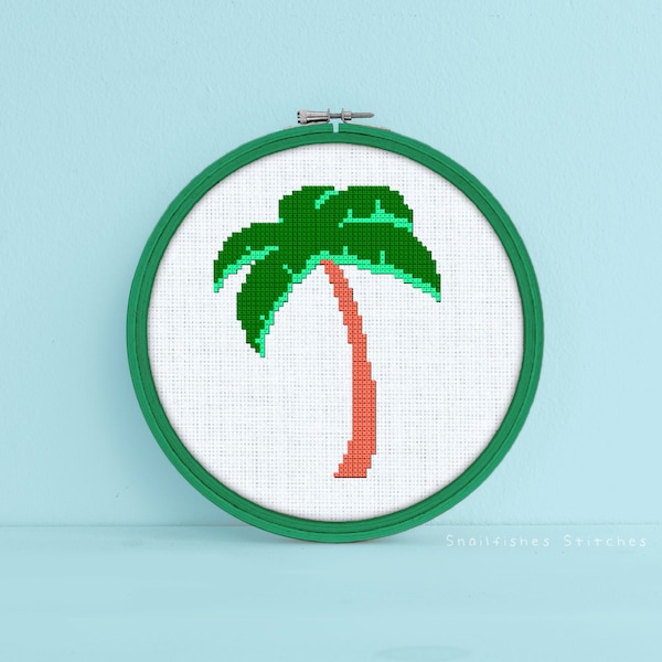 Palm Cross Stitch - Etsy