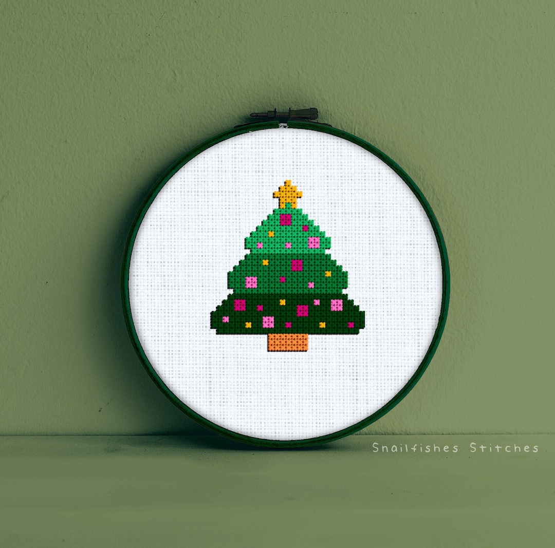 Simple Christmas Tree Cross Stitch Pattern - Simple Christmas Tree ...