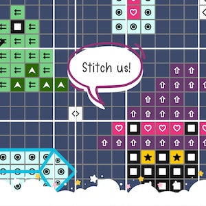 Magical Cross Stitch Pattern - Magic Cross Stitch Pattern - Magic Witch ...