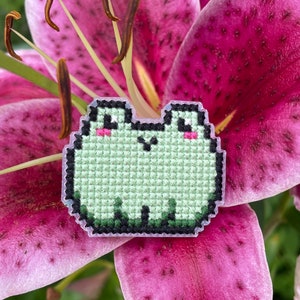 Simple Frog Cross Stitch Pattern - Simple Frog Cross Stitch - Simple ...